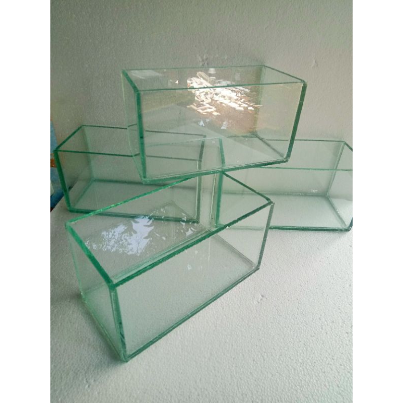 Jual aquarium mini 20x10x10 soliter cupang soliter mini | Shopee Indonesia