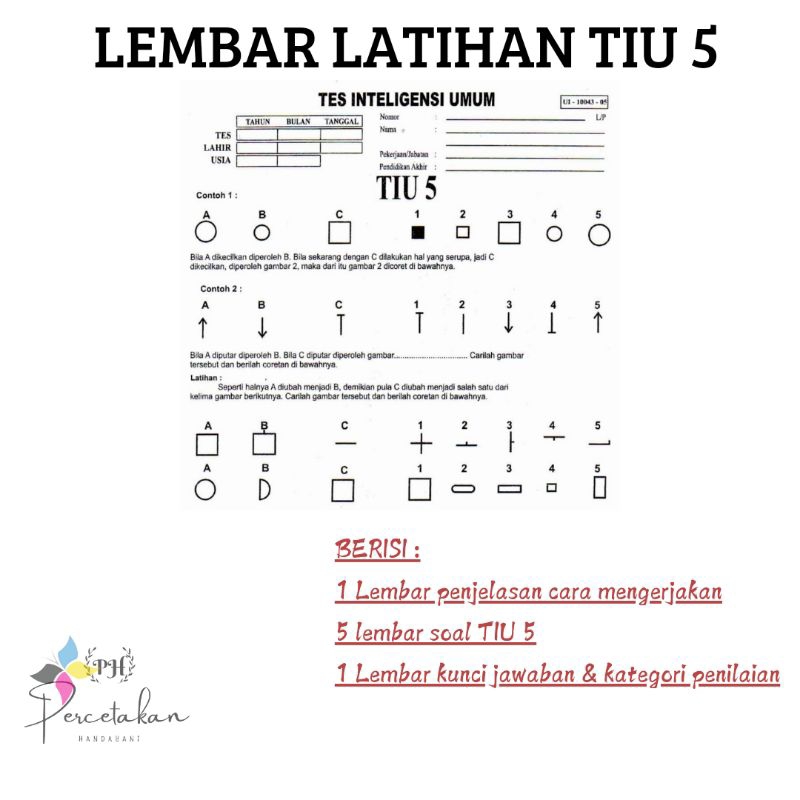 Jual TIU 5 / Tes Intelegensi Umum | Shopee Indonesia