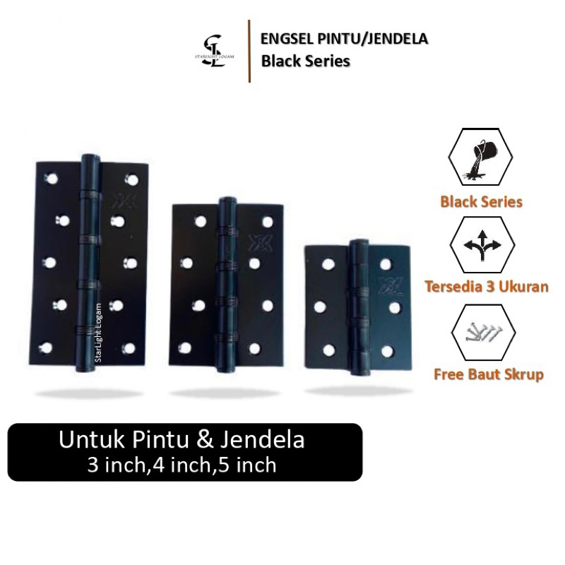 Jual [1SET] Engsel Pintu Bearing Door Hinge YSK ukuran 3" , 4" , 5 ...