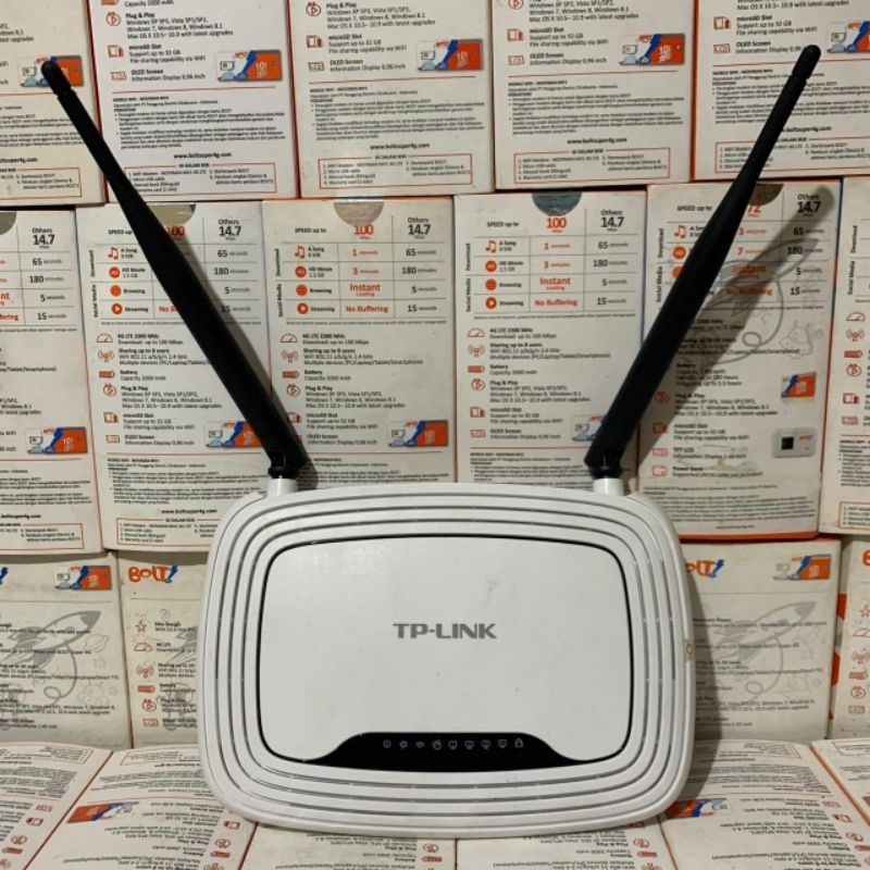 Jual TP-LINK TL-WR841N (Router & Adaptor) Wireless 300Mbps Wifi Single Band | Shopee Indonesia