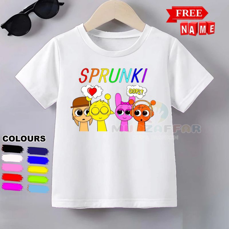 Jual BAJU KAOS ANAK SPRUNKI KARAKTER INCREDIBOX GEMAS KAOS SPRUNKI ...