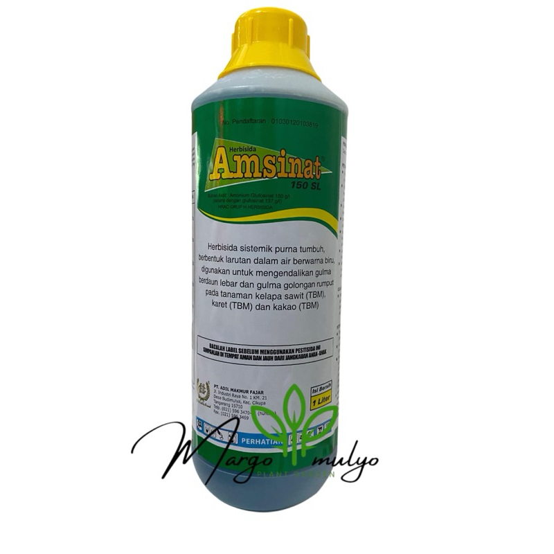 Jual Obat Rumput Lulangan AMSINAT 150SL Ba ammonium glufosinat Kemasan ...