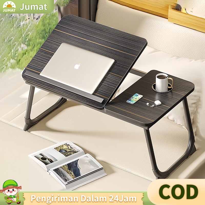 Jual COD Meja Laptop Lipat Table foldable Table Computer Desk Bed Table ...