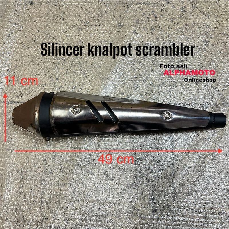 Jual silincer knalpot kustom scrambler motor custom japstyle silinser ...
