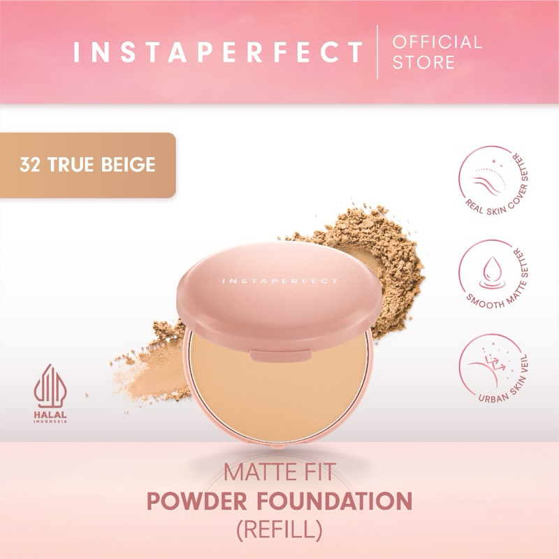 Jual Instaperfect Refill Matte Fit Powder Foundation Shade 32N True ...