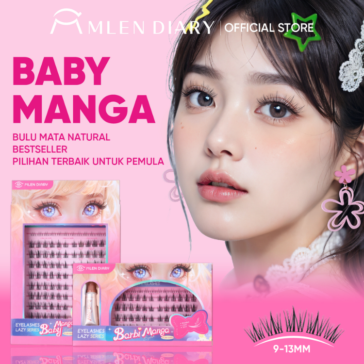 Jual Mlen Diary Eyelash Baby Comic Seri Bulu Mata Palsu Ikal D Individu ...