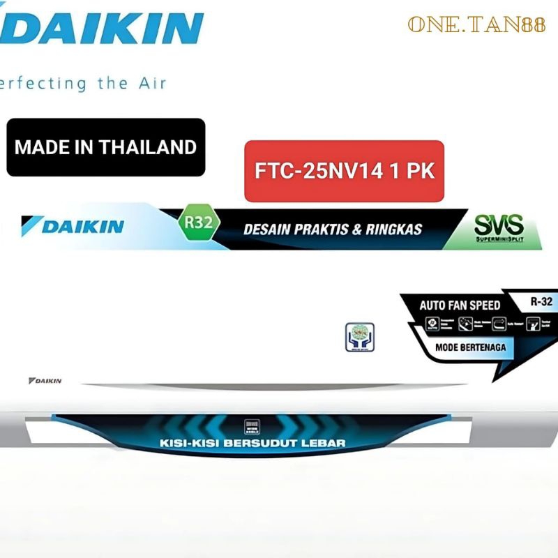 Jual AC SPLIT DAIKIN FTC 25NV14 1PK THAILAND free pasang+instalasi ...