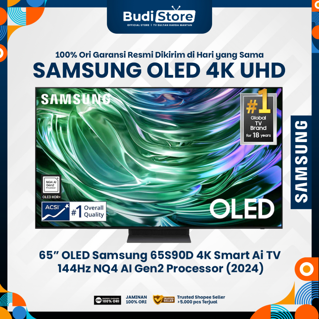 Jual OLED TV 65 inch Samsung OLED 65S90D 4K Smart Ai TV 144Hz ...