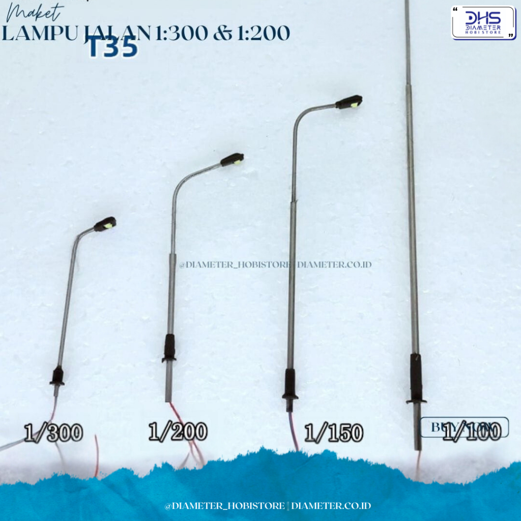 Jual Bahan Maket Diorama Lampu Jalan/Street Lamp/LED Lampu Penerangan ...