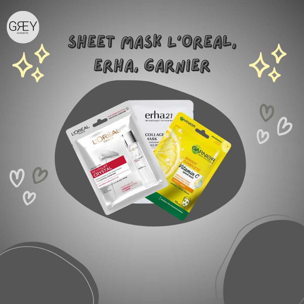 Jual Sheet Mask Loreal,Erha,Garnier | Shopee Indonesia