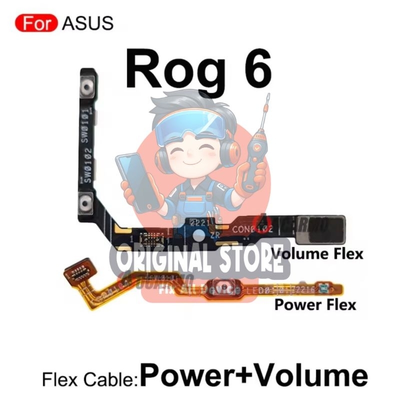 Jual Flexible power on off - volum volume original asus ROG phone 6 7 - 6 pro fleksibel | Shopee ...
