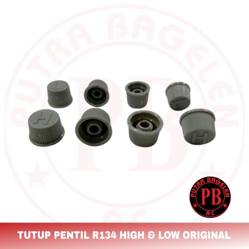 Jual tutup pentil ac mobil original L & H masing masing 1 pcs R134 ...