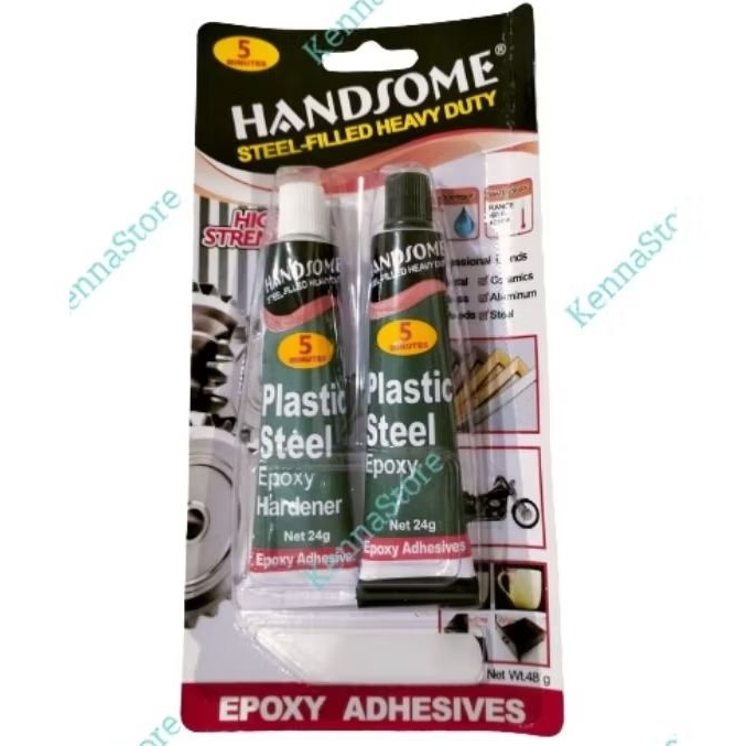 Jual Lem Epoxy Handsome / Lem Besi / Lem Campur / Lem 2 Komponen ...