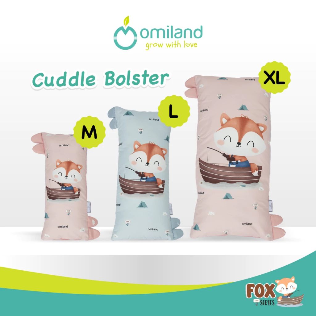 Jual Omiland Cuddle Bolster Fox Series bantal guling bayi anak | Shopee ...