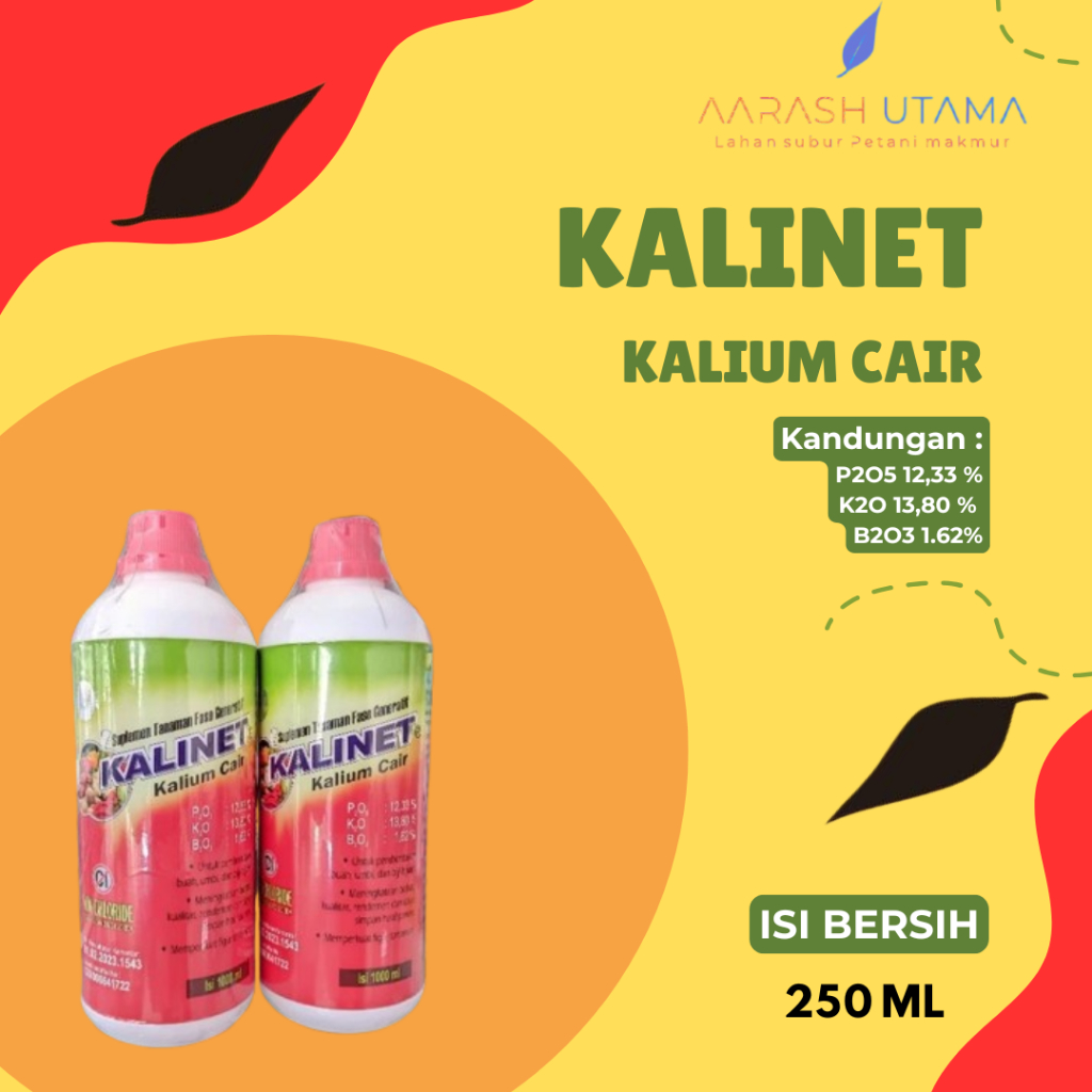 Jual KALINET KALIUM CAIR SUPLEMEN TANAMAN FASE GENERATIF 250ml | Shopee ...