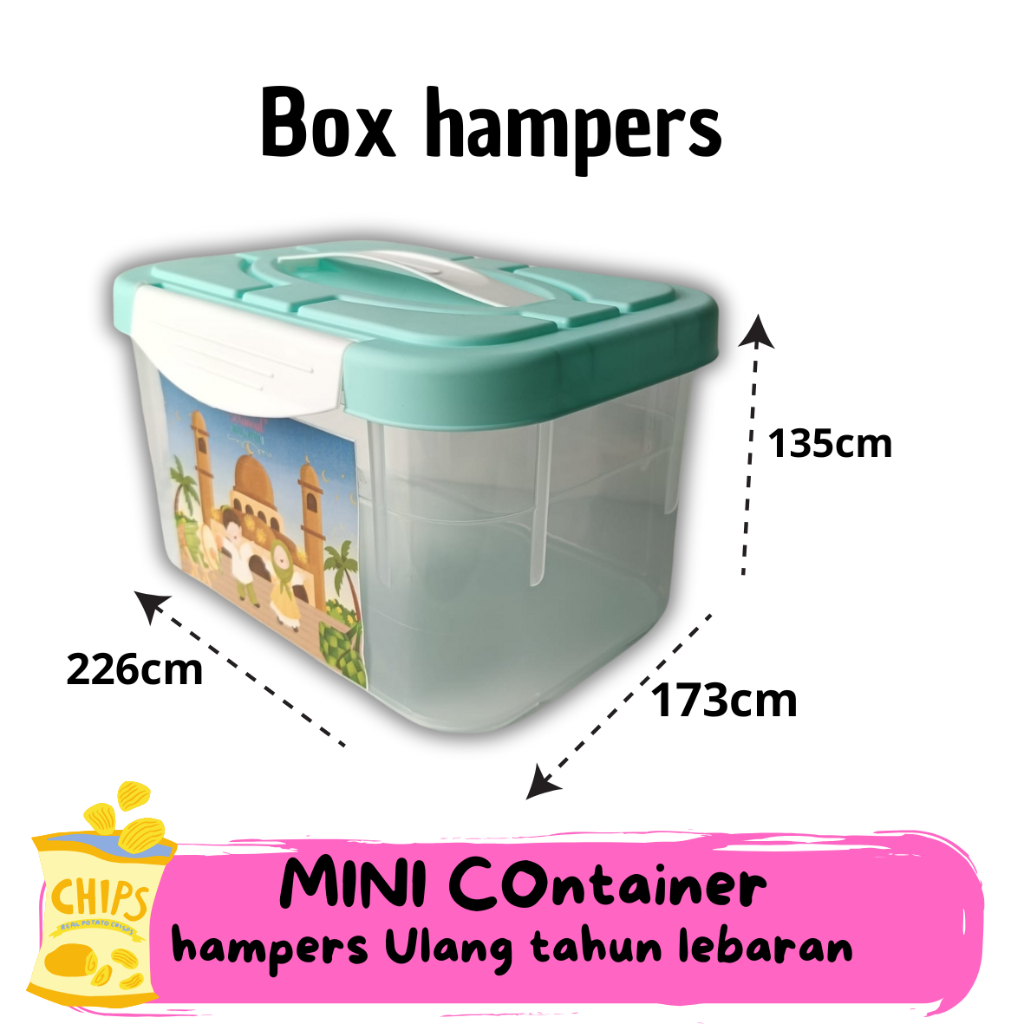 Jual Mini Container Hamper Box glory wadah serba guna hampers ulang ...