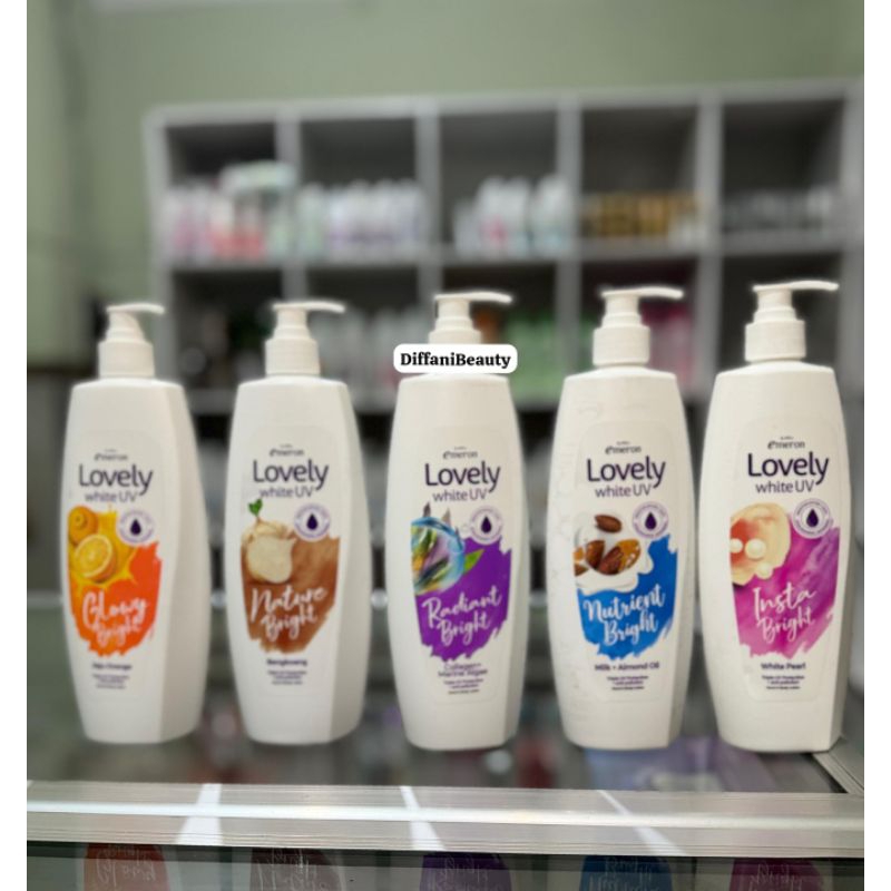 Jual EMERON LOVELY WHITE UV HAND BODY LOTION 500ML - INSTA BRIGHT - NUTRIENT BRIGHT - GLOWY ...