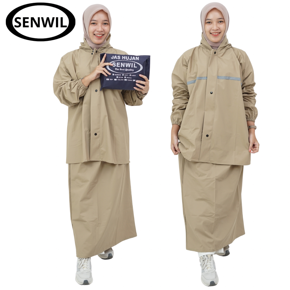 Jual Jas Hujan Setelan Rok Wanita Dewasa Bahan Tebal Berkualitas PVC 0 ...