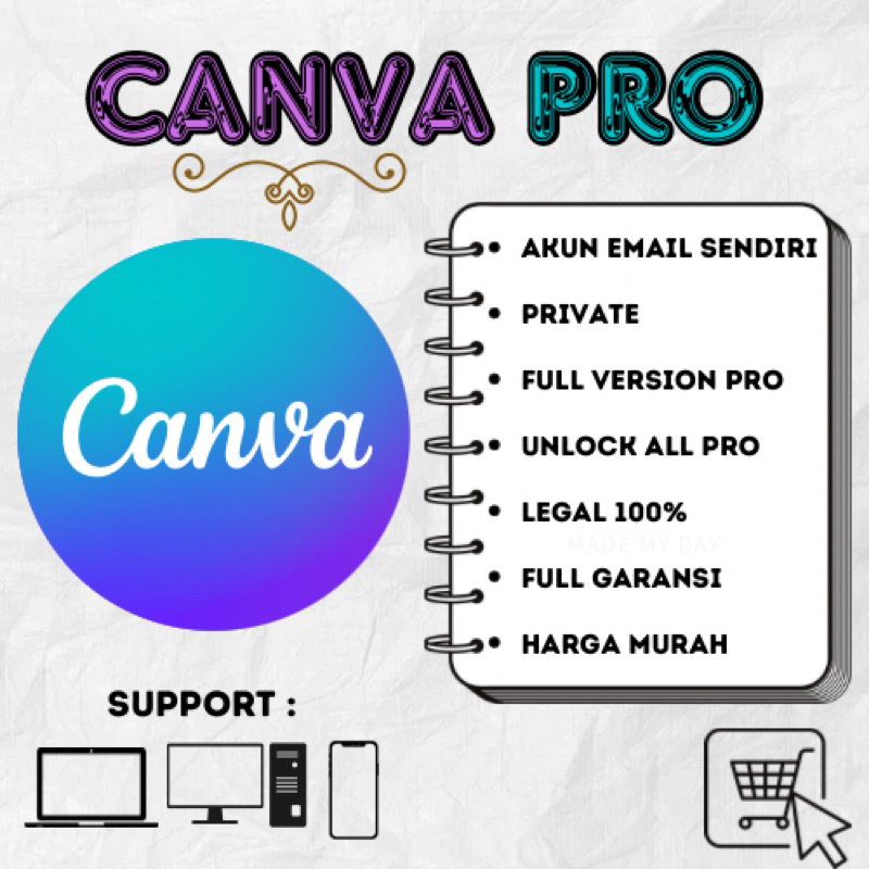 Jual Canva Pro - Email Sendiri Private Full Version Legal 100% Harga Murah | Shopee Indonesia