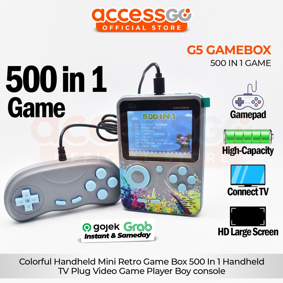 Jual Gameboy Gamebot Gimbot Nintendo Console Poble Konek TV 5 game ...