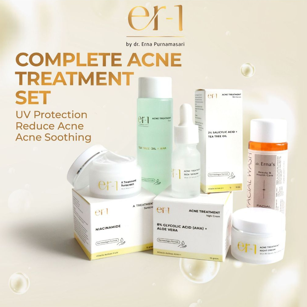 Jual er-1 by dr. Erna Complete Acne Treatment Set 5 Pcs - Paket ...