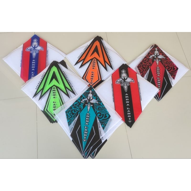Jual (100 pcs) Layangan Super Tournament Sukhoi full petung 2 Warna ...