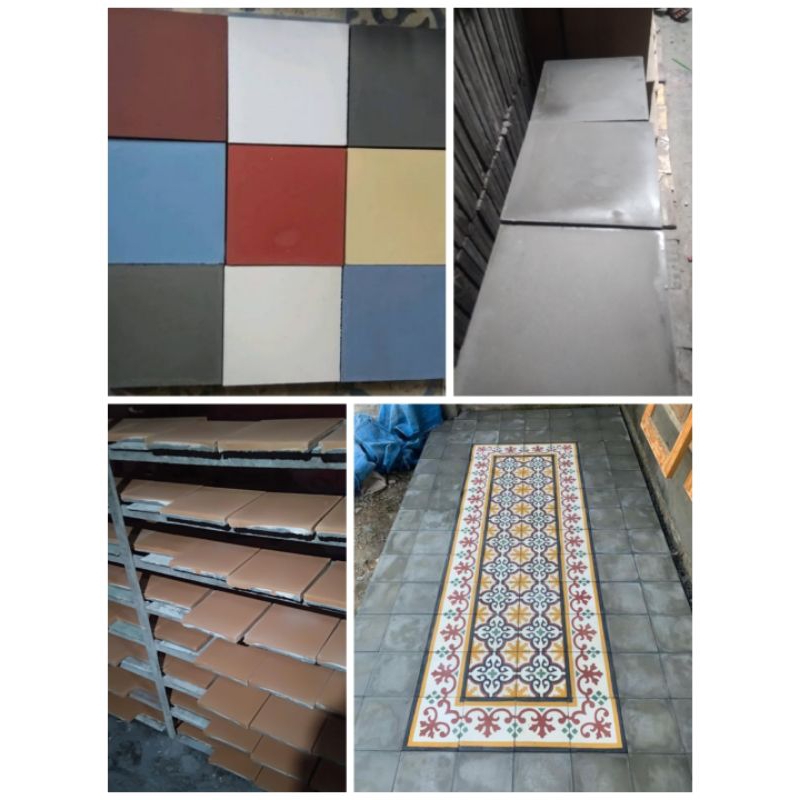 Jual Tegel Polos Ubin Keramik Lantai Vintage Konsep Retro Jadul ...