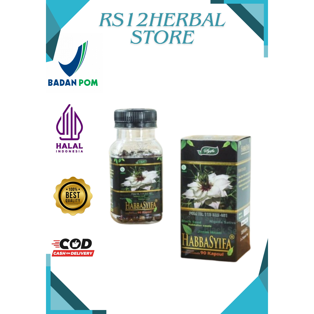 Jual HabbaSyifa 90 Kapsul | Ekstrak Habbatussauda | Jintan Hitam | Obat ...
