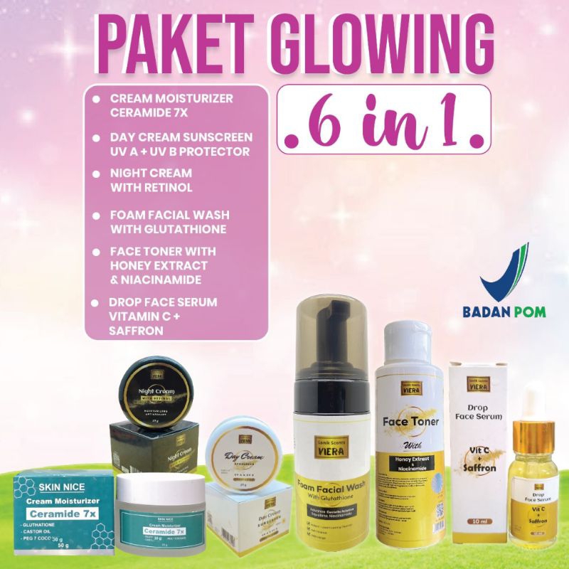 Jual VIERA Skincare Paket Glowing Brightening Skin Nice BPOM | Shopee Indonesia