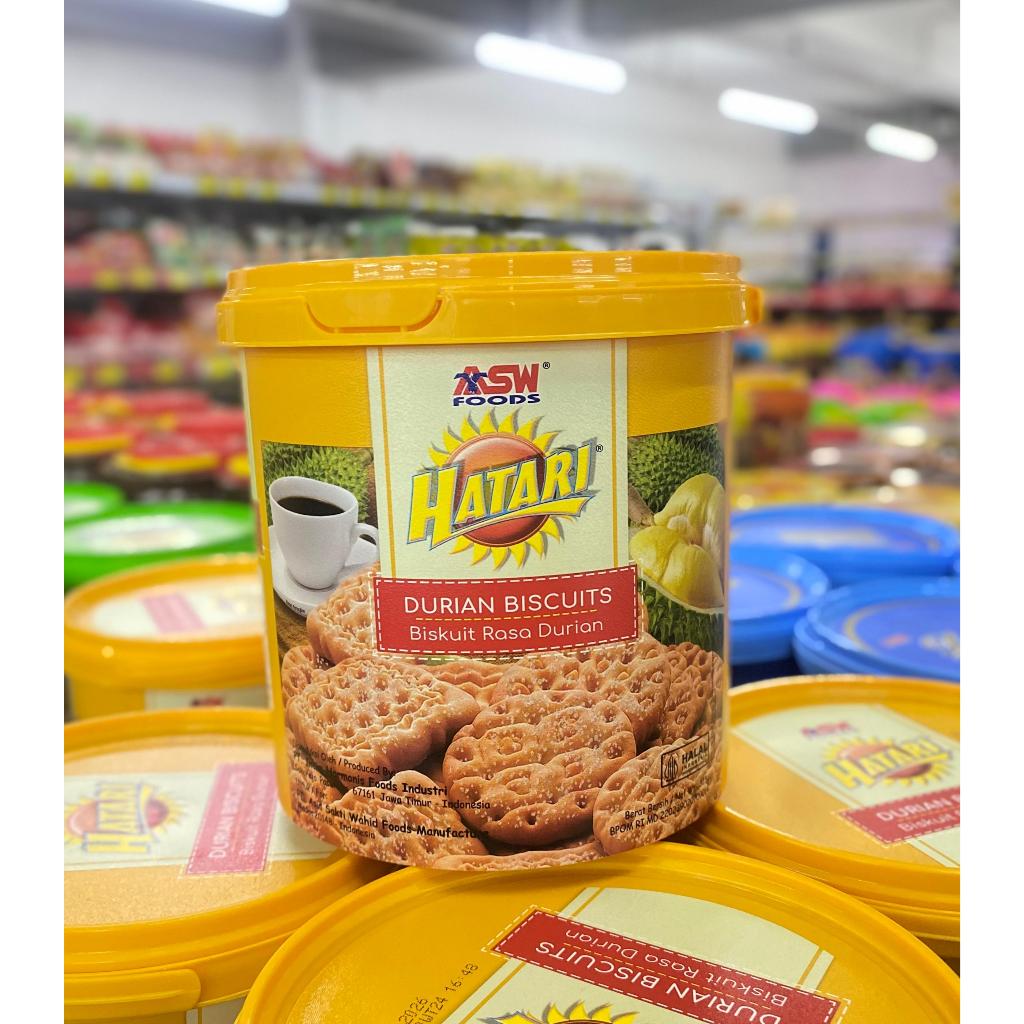 Jual Roti kaleng Hatari Durian Biscuit Edisi Lebaran 325 Gram | Shopee ...