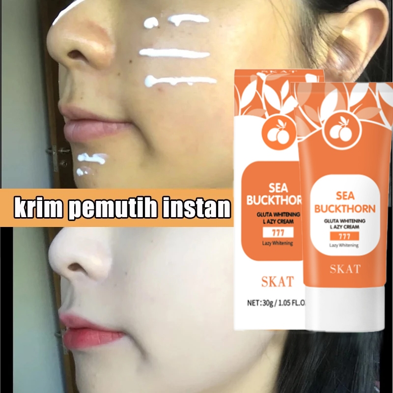 Jual Kem Pemutih Wajah 30g Niacinamide Lazy Cream Gluta Whitening Lazy ...