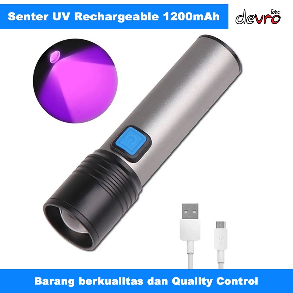 Jual Senter UV Deteksi - Senter LED Ultraviolet UV Portable Stain Hunting Detector 395nm ...