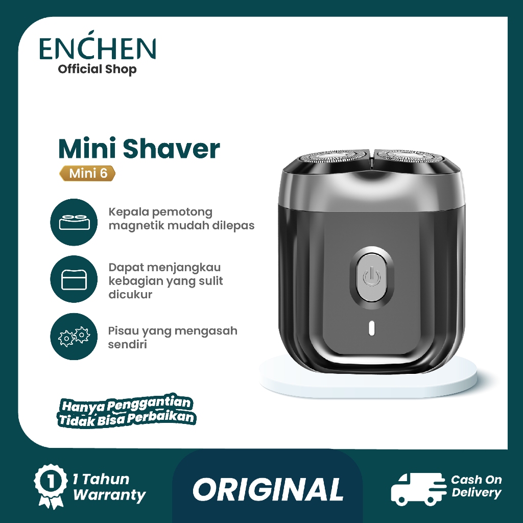 Jual ENCHEN Mini 6 Portable Mini Shaver Alat Cukur Jenggot Elektrik ...