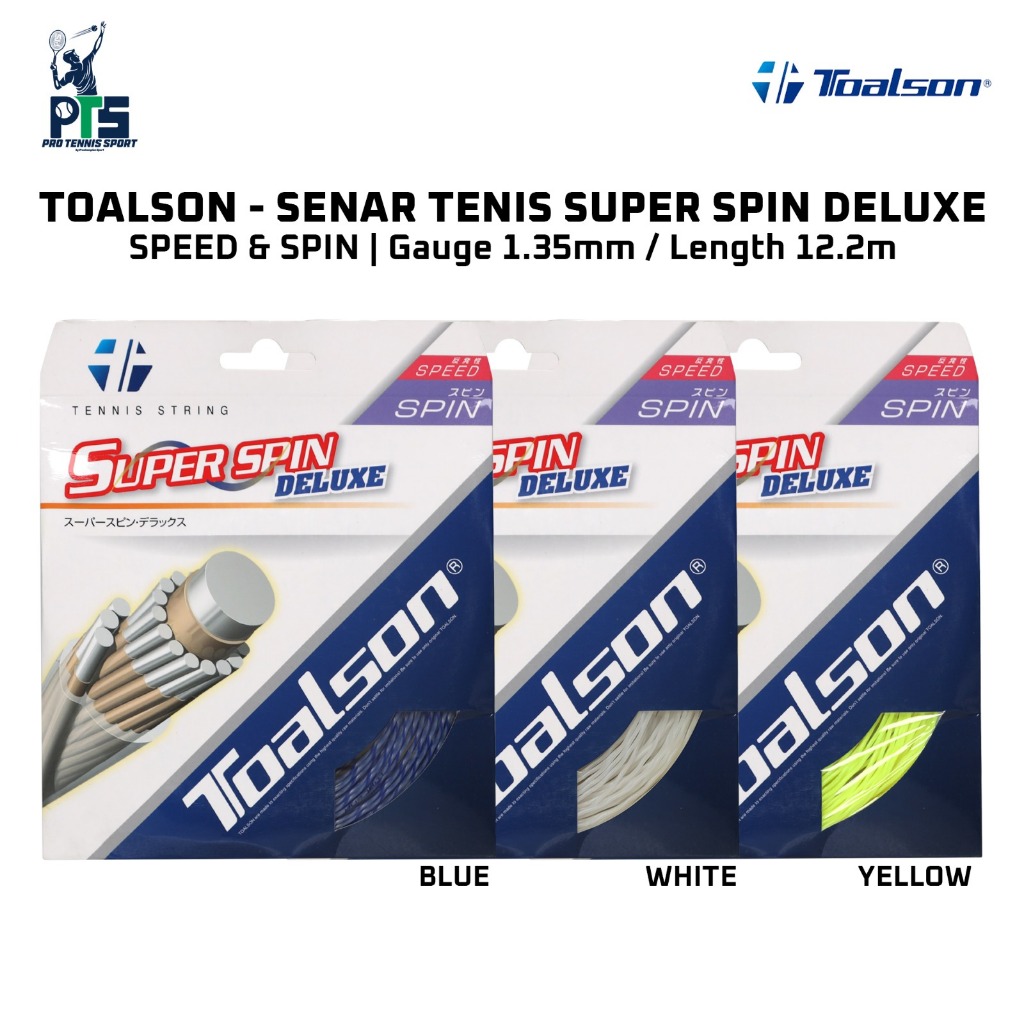 Jual Senar Tenis Toalson Super Spin Deluxe 1.35 mm | Shopee Indonesia
