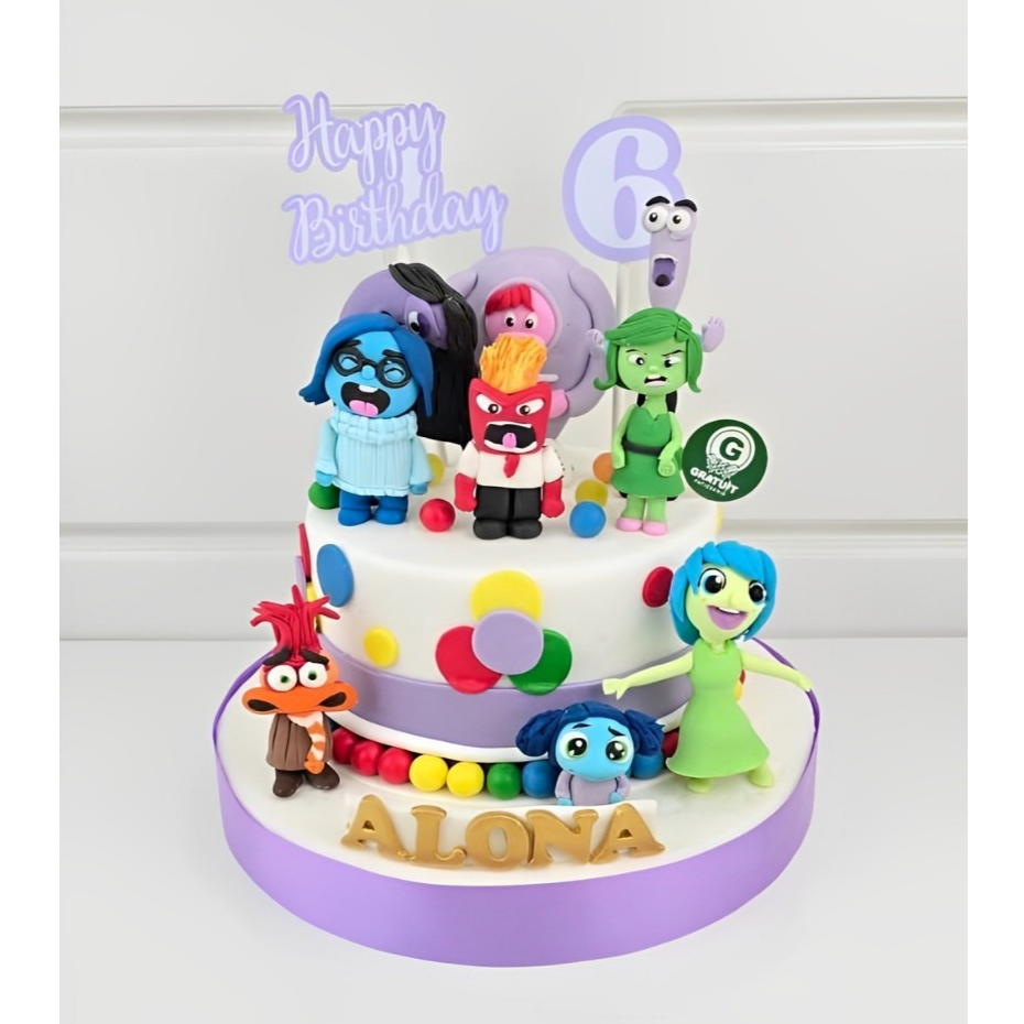 Jual CAKE TEMA INSIDE OUT UK 20CM / CAKE ULANG TAHUN | Shopee Indonesia