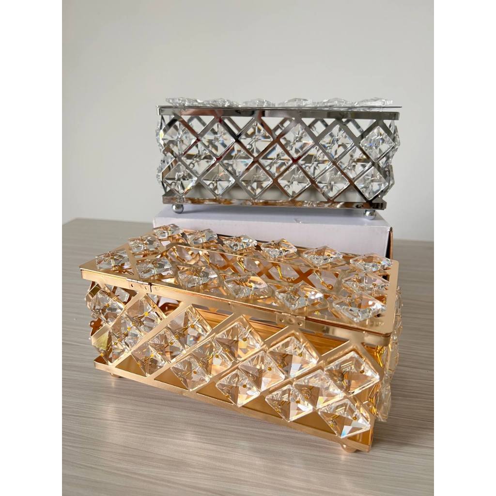 Jual BONI Tempat Tisu Kristal Akrilik Kotak Tisu Estetik Tempat Tisu ...