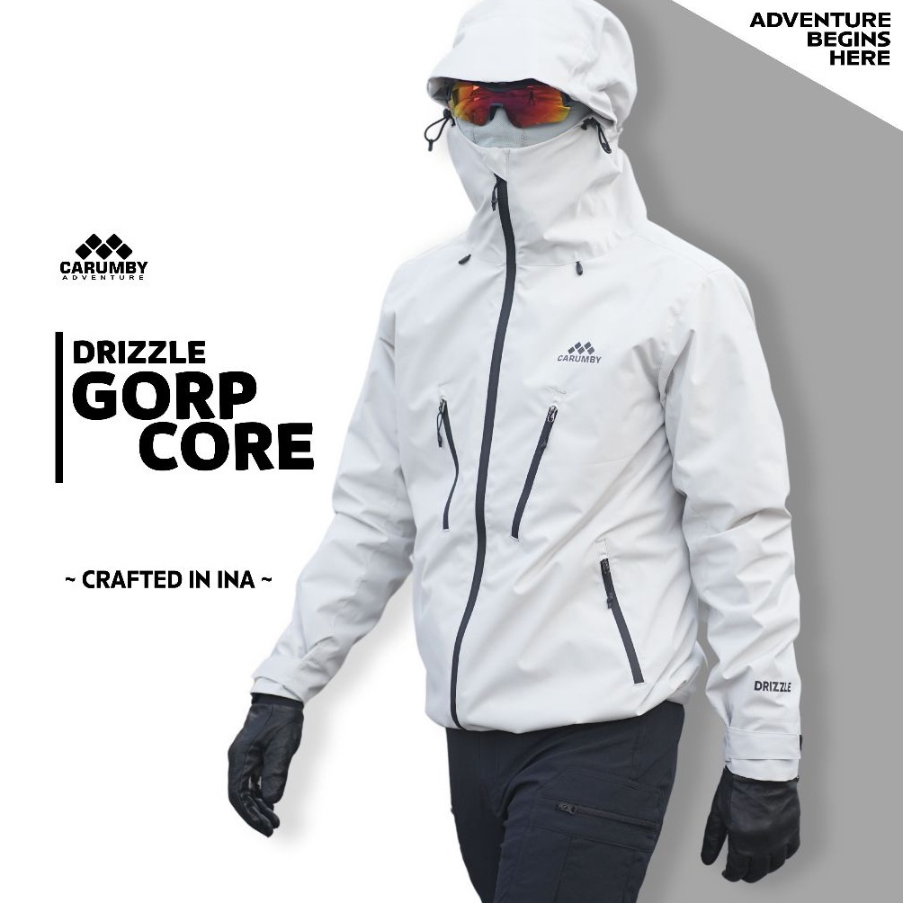Jual JAKET GUNUNG GORCORE CARUMBY DRIZZLE PUTIH NEW EDITION | Shopee ...