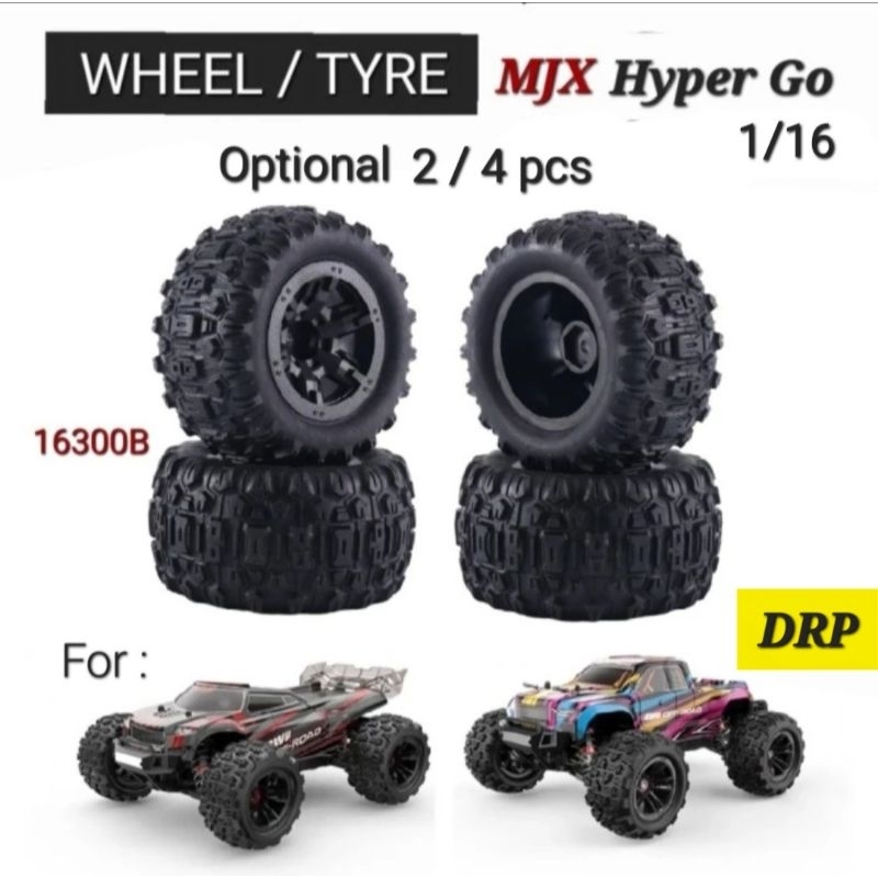 Jual DRP Ban Roda Wheel MJX Hyper Go 16209 16210 Original Part | Shopee ...
