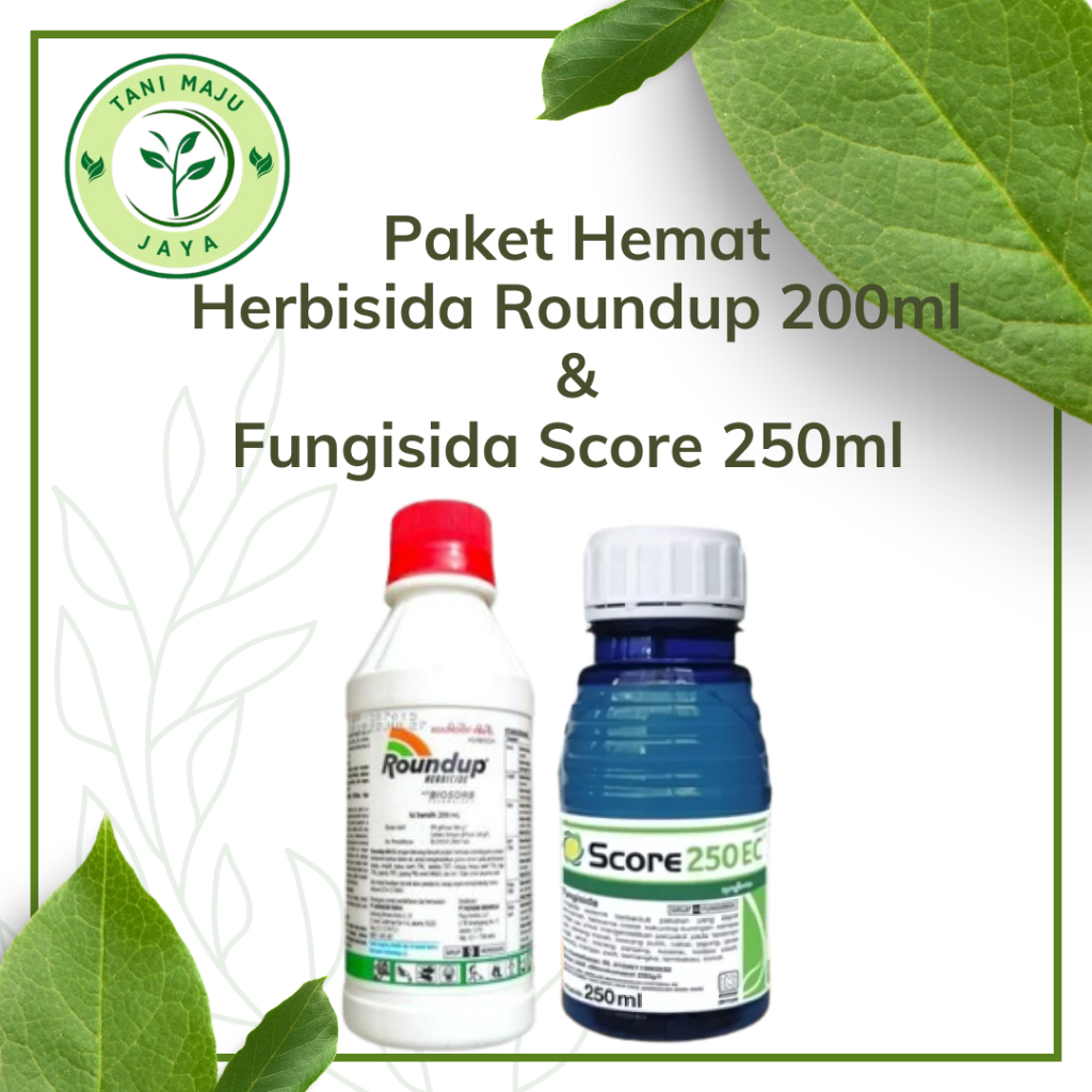 Jual Paket Hemat Herbisida Roundup 200ml & Fungisida Score 250ml Obat ...