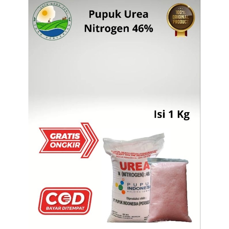 Jual Pupuk Urea Nitrogen 46% Repack/ ECER kemasan 1Kg | Shopee Indonesia