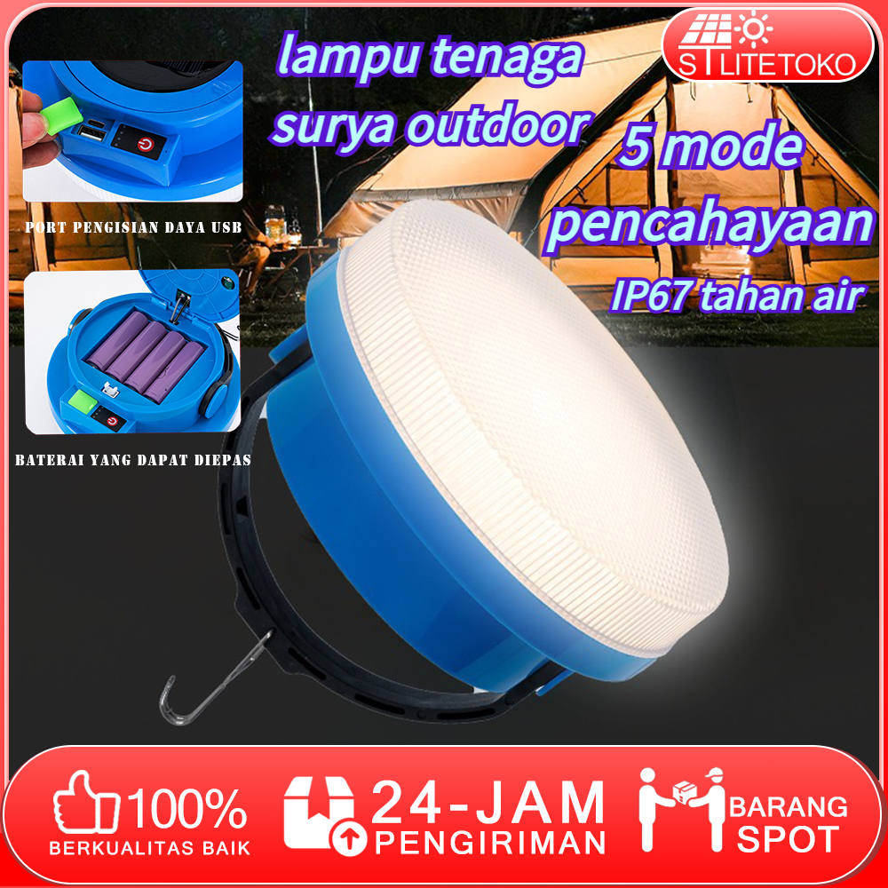 Jual lampu emergency led tahan lama IP67 Tahan Air lampu tenaga surya outdoor Portabel lampu ...