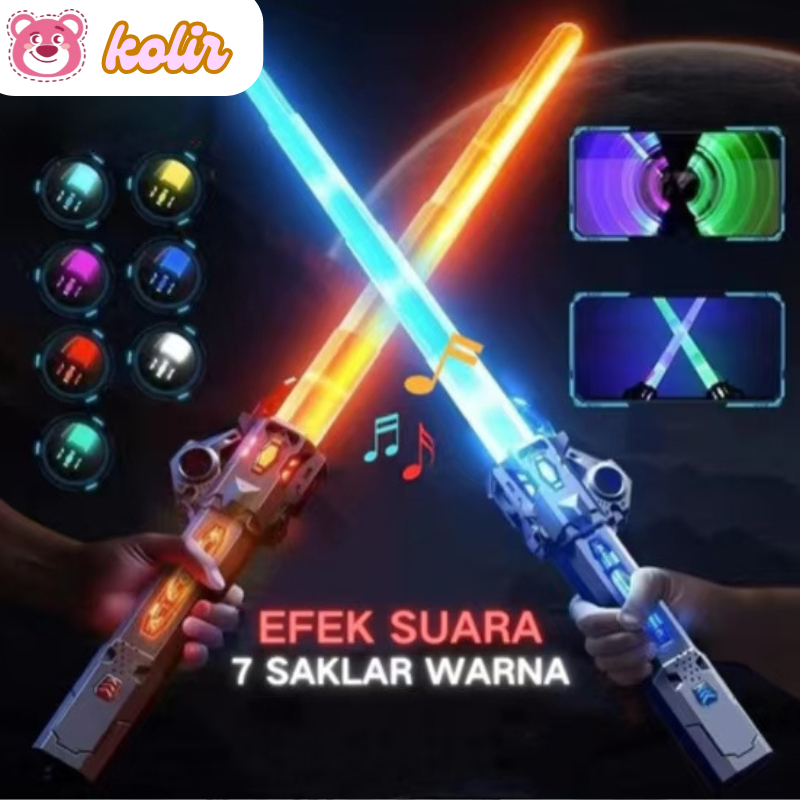 Jual Mainan Lightsaber Star Wars 7 Warna 2 in 1 Pedang Laser Keren yang ...