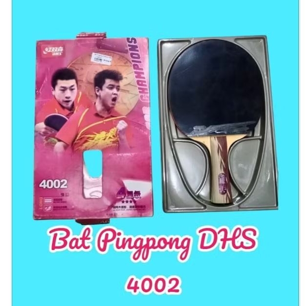 Jual Obral Bat Ping Pong DHS / Bet Tenis Meja Double Happiness / DHS 4002 | Shopee Indonesia