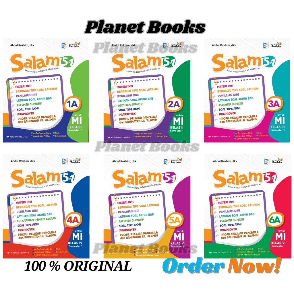 Jual BUKU MADRASAH SALAM (SISWA ANDAL PELAJARAN MADRASAH) 5IN1 KELAS 1A ...