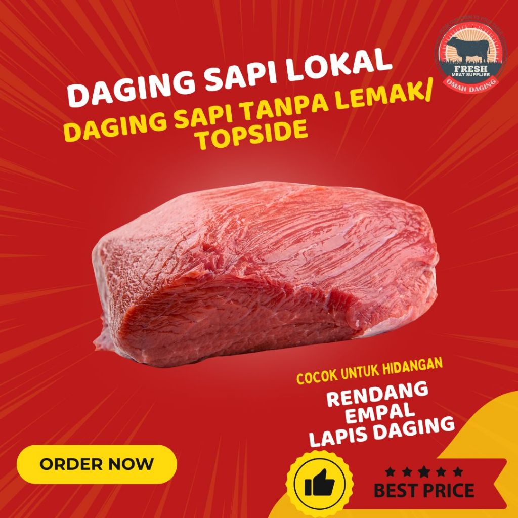 Jual Daging Sapi Topside Daging Sapi Grade A Halal | Shopee Indonesia
