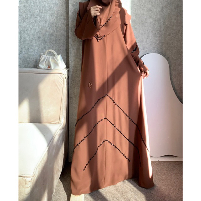 Jual Abaya Hazima By Umirastyle-Material Arabian Anti UV-set lengkap ...