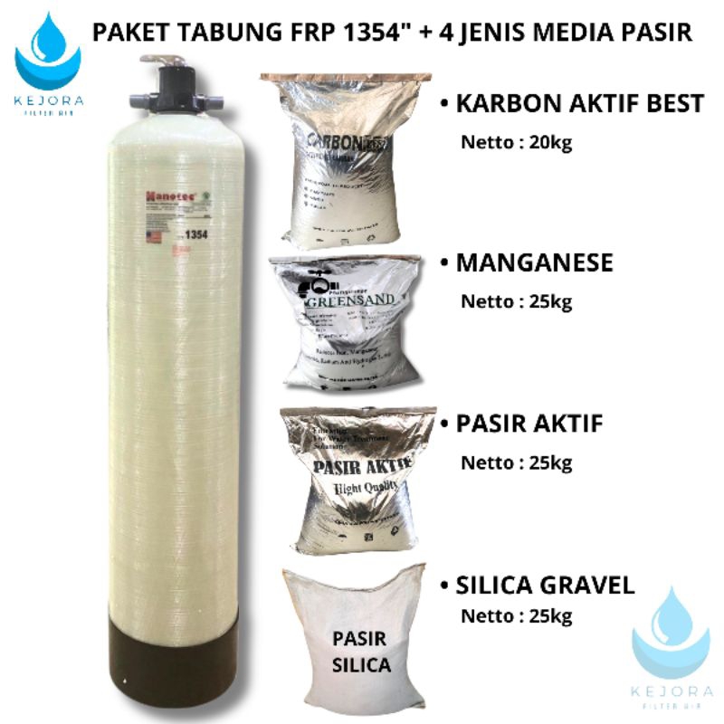 Jual Filter Air - Paket Filter Air Tabung FRP 1354 Air Sumur Bor (Besi,Karat dan Bau) | Shopee ...
