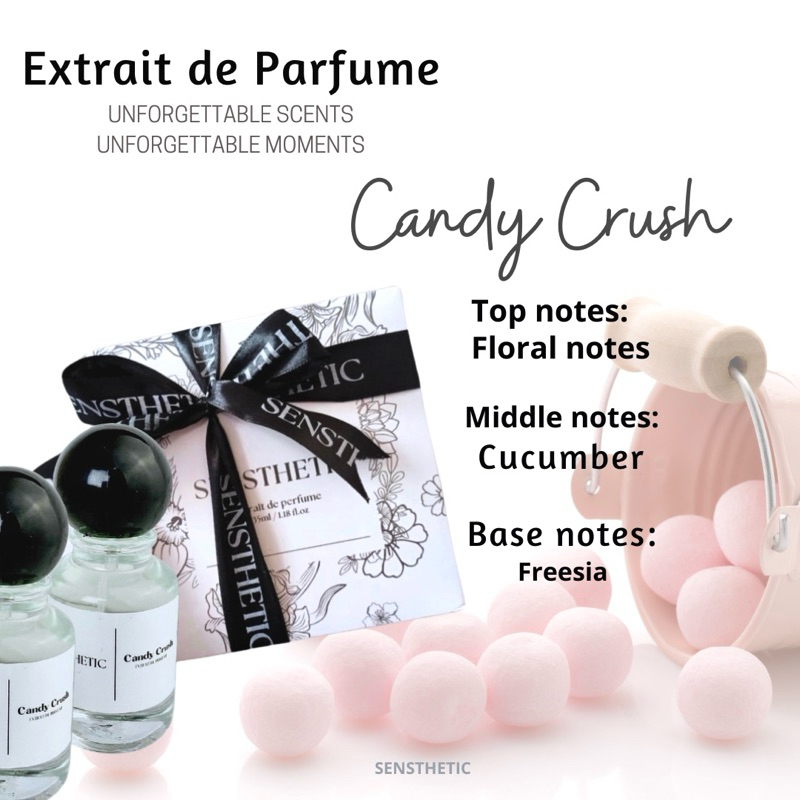 Jual EXTRAIT DE PARFUME parfum aroma manis segar tahan seharian SENSTHETIC CANDY CRUSH parfum ...
