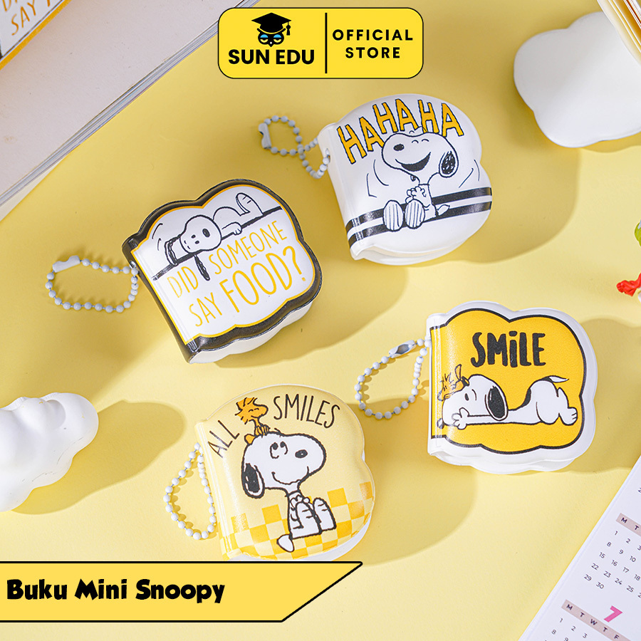 Jual Notebook Key Chain Mini Cute Snoopy/ Buku Tulis Kecil Notepad ...
