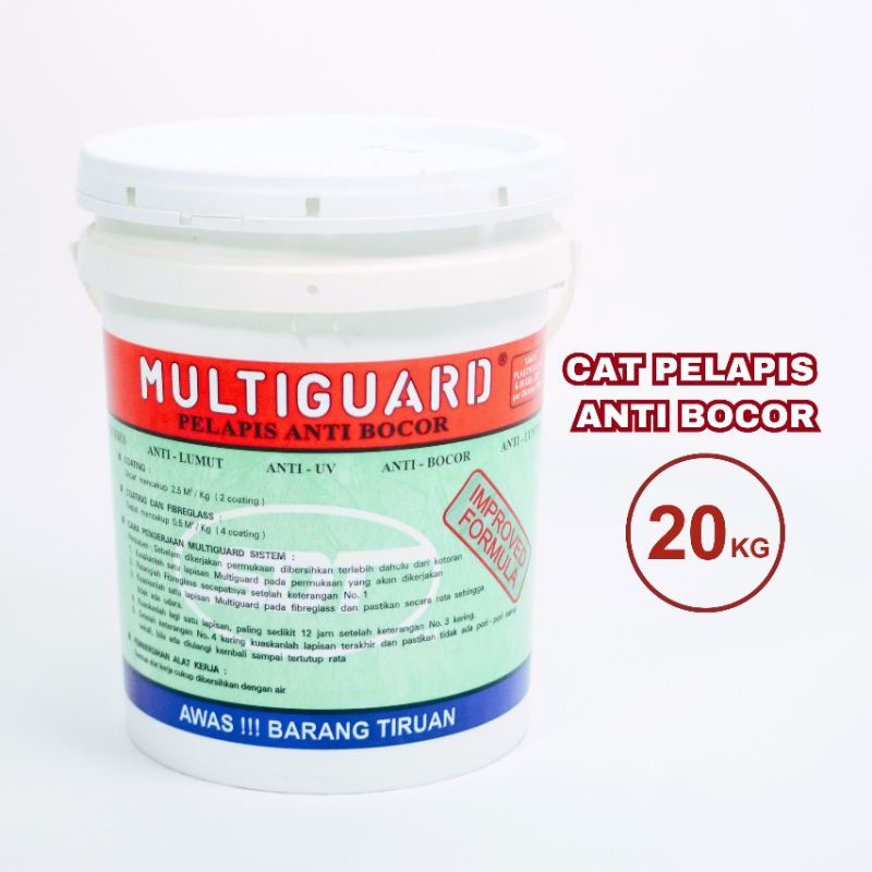 Jual Cat Pelapis Anti Bocor / Waterproofing MULTIGUARD IMPROVED FORMULA (kemasan 20kg) | Shopee ...